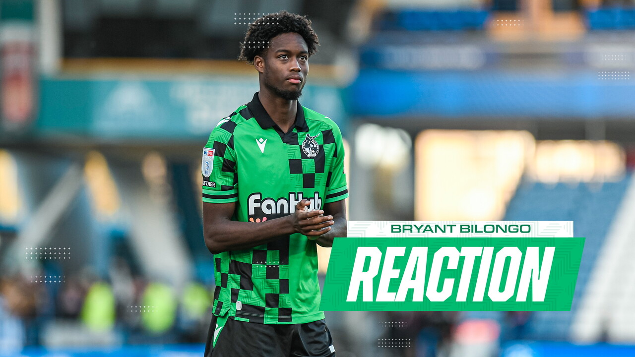 Bryant Bilongo | The fans pushed us on | Bristol Rovers FC