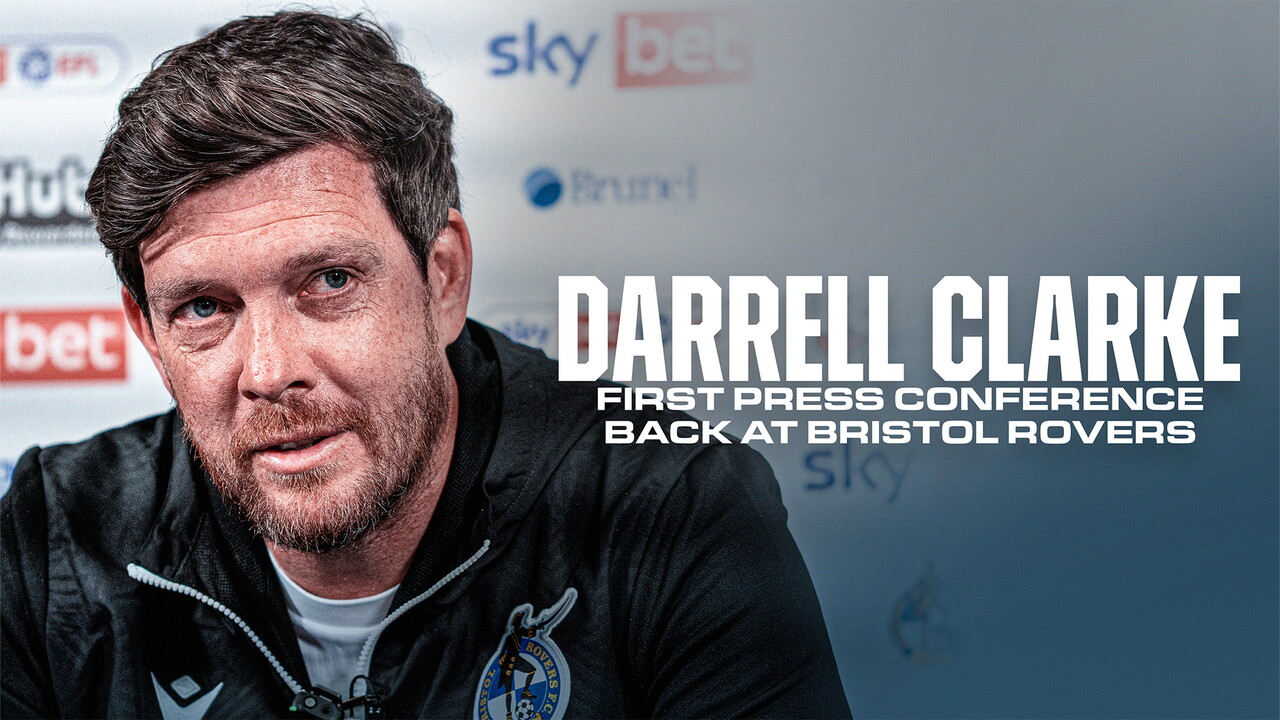 Darrell Clarke | First Press Conference back at Bristol Rovers ...