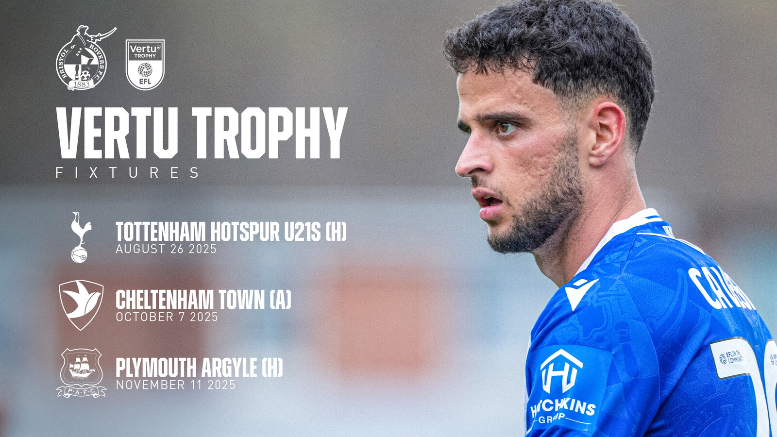 Rovers Vertu Trophy schedule confirmed | Bristol Rovers FC