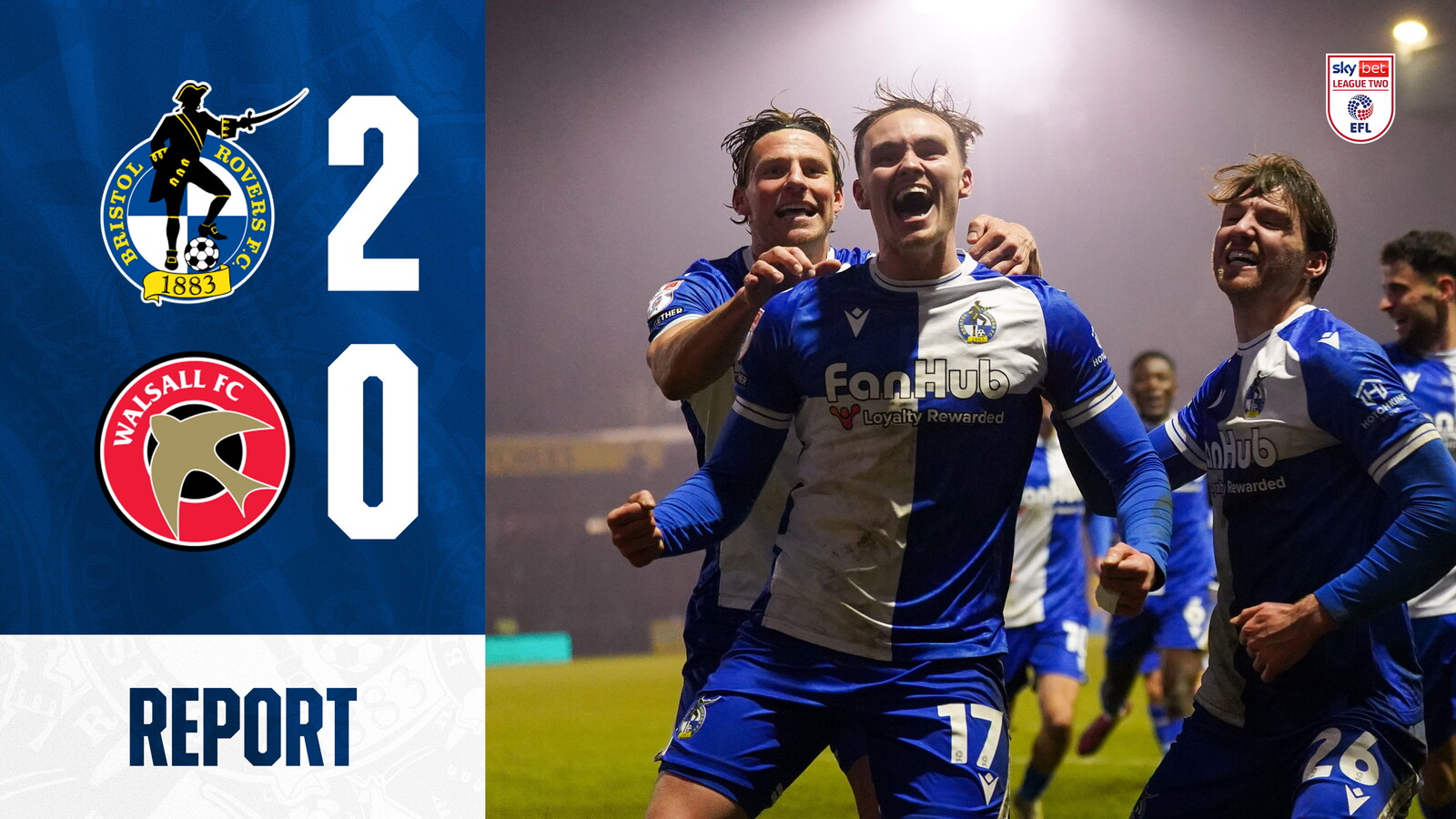 Akhamrich and Balmer score as Rovers beat Walsall | Bristol Rovers FC