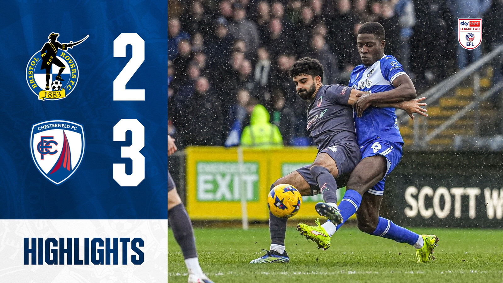 Highlights | Bristol Rovers 2-3 Chesterfield | Bristol Rovers FC