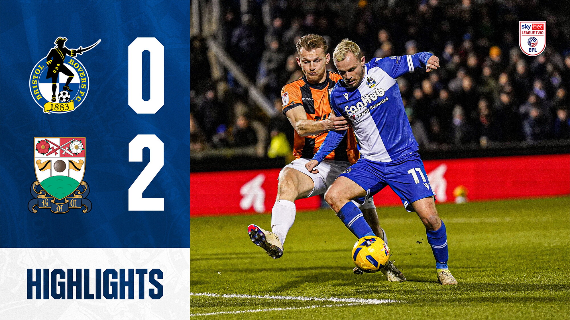 Highlights | Bristol Rovers 0-2 Barnet | Bristol Rovers FC